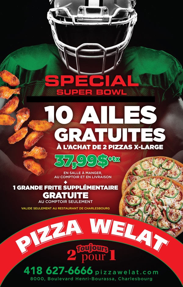 Pizza Welat - Livraison Pizza Québec rive-nord Beauport Charlesbourg